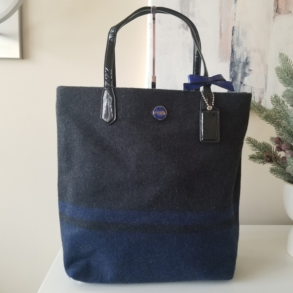 Coach | Bags | Coach Wool Stripe Tote Bag Unused With Defect | Poshmark